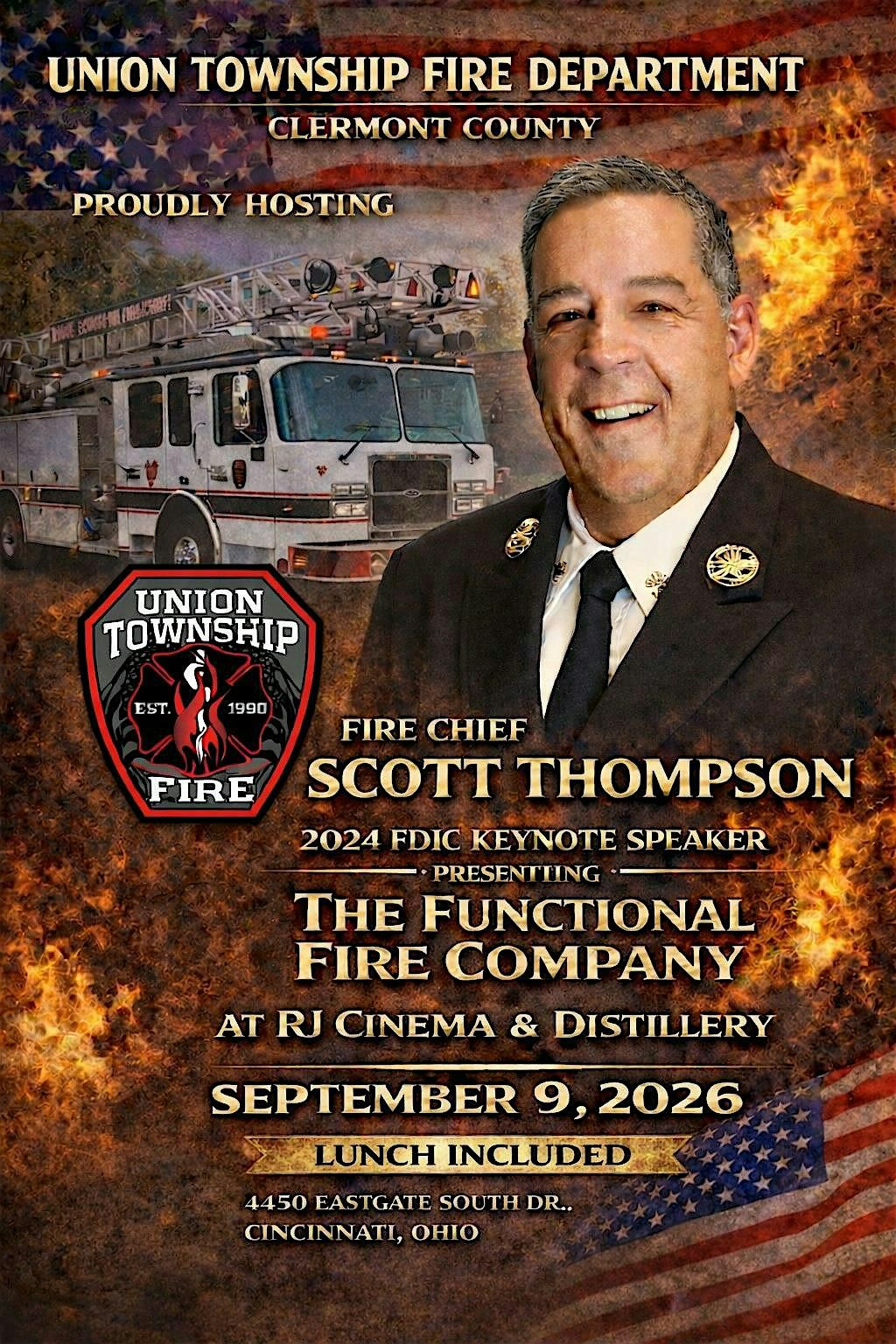 Fire Chief Scott Thompson presenting The Functional Fire Company at RJ ...