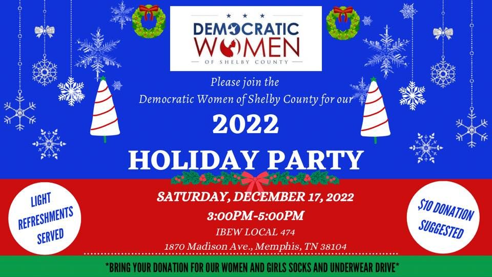 Democratic Women of Shelby County 2022 Holiday Party | Ibew Local 474 ...