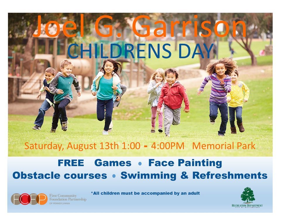 Joel G. Garrison Childrens Day at Memorial Park Williamsport Pa on 13th ...