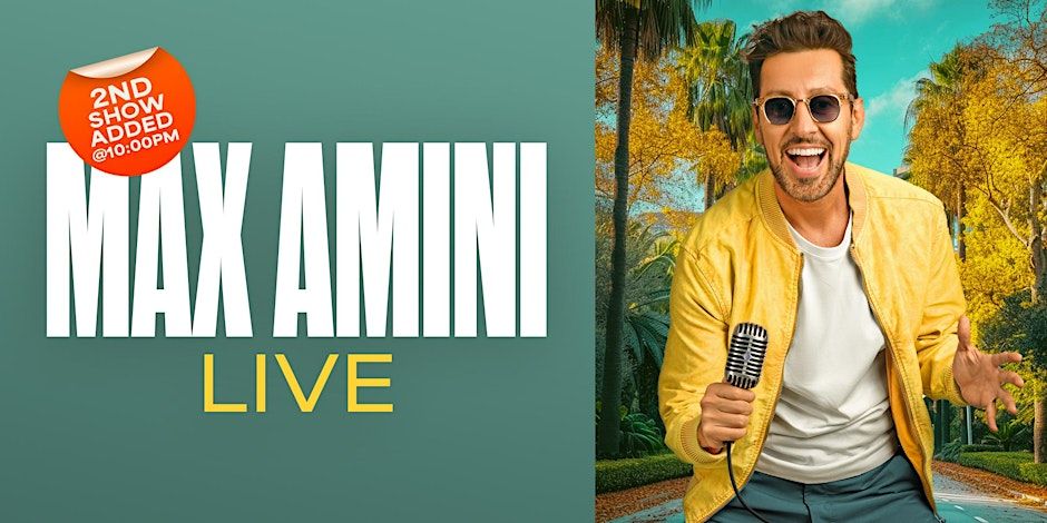Max Amini Live in Sacramento! *2nd Show Added! | 1013 K St, Sacramento ...