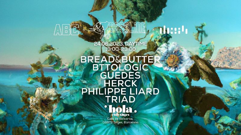 El Bassline, DCS4 & ABC. Sant Joan Beach Party at HOLA Club Sitges on ...