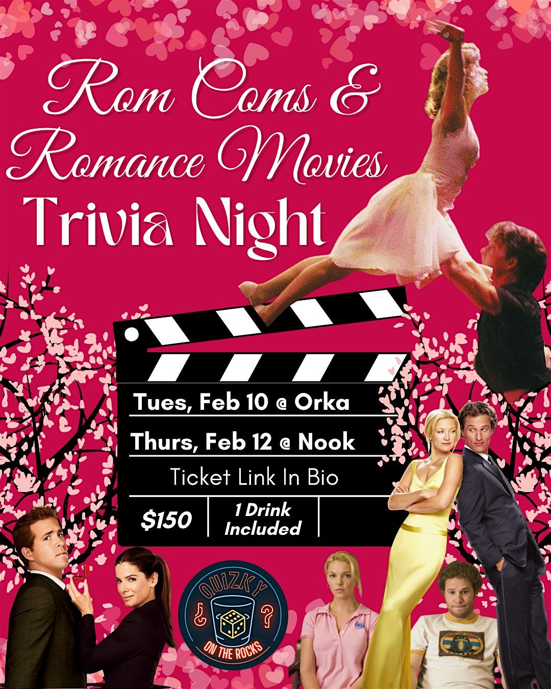 Rom Coms & Romance Movies Trivia Night (Night 1) @ Orka at ORKA ...