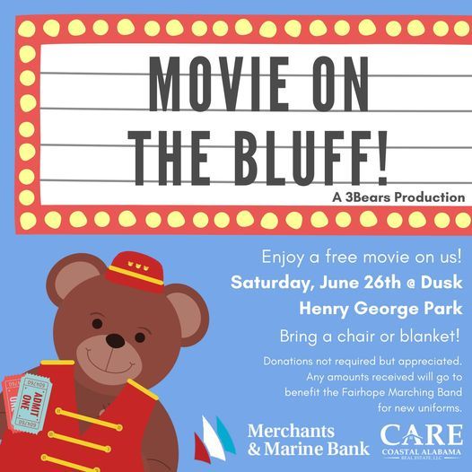 Movie on The Bluff at Henry George Park @ Fairhope Pier on 26th June, 2021