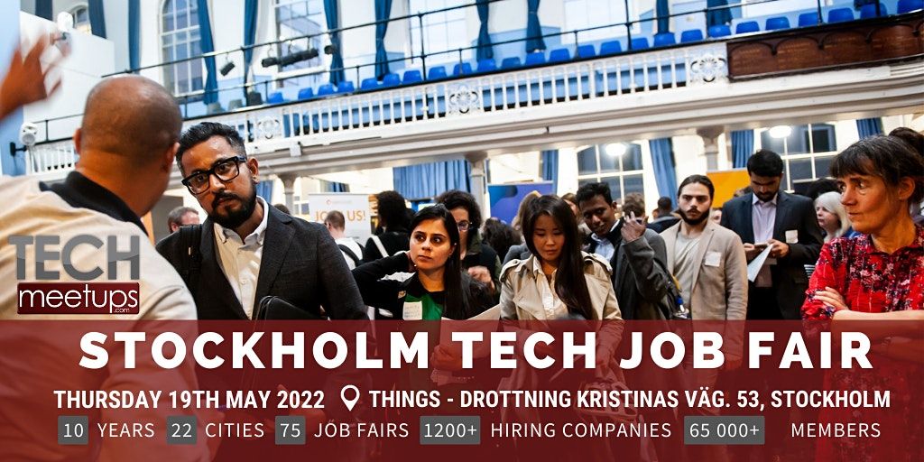 Stockholm Tech Job Fair 2020 By Techmeetups | Things, Stockholm, ST ...