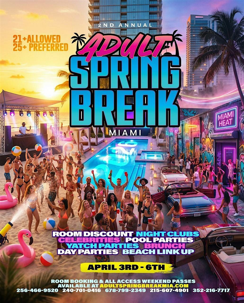 Adult Spring Break 2026 at Miami Beach on 3rd April, 2026