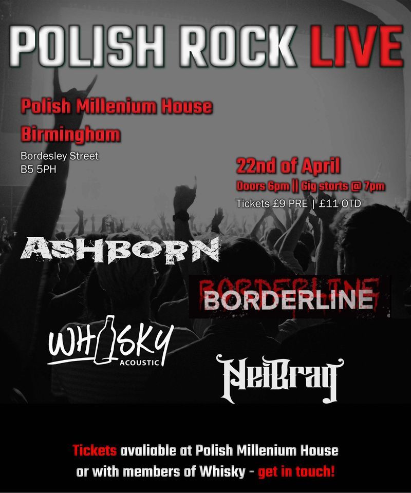 Polish Rock Live Birmingham 2023 | Polish Millennium House, Birmingham ...