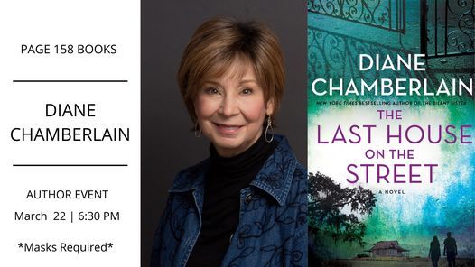 Author Event: Diane Chamberlain at Page 158 Books (Downtown Wake Forest ...