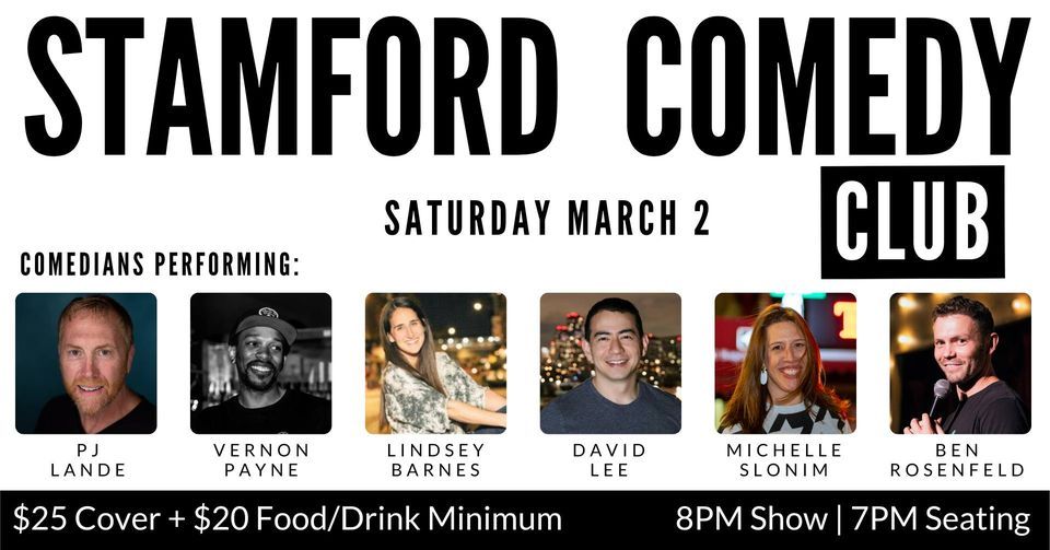 Stamford Comedy Club Presents: PJ Landers, Lindsey Barnes & friends at ...