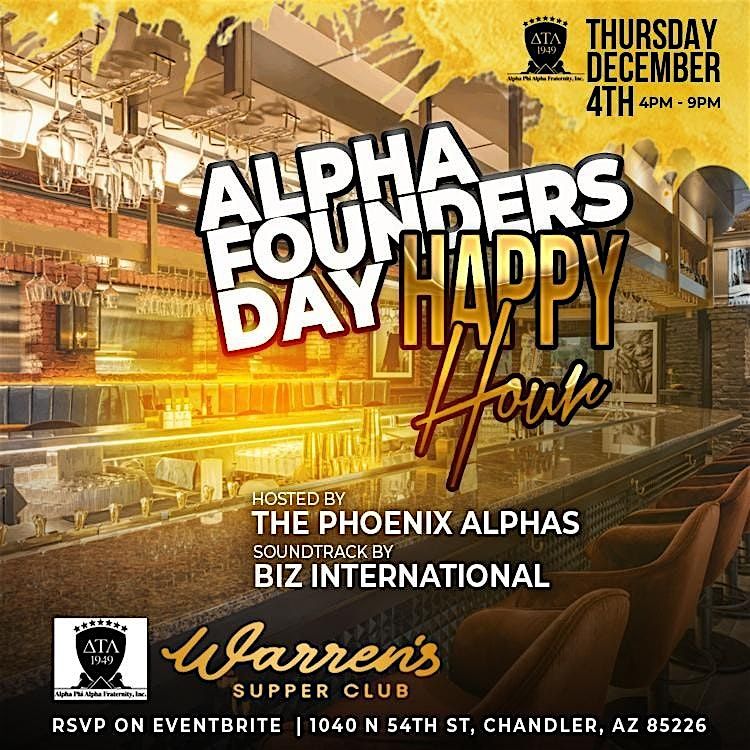 Phoenix Alphas Founders Day Happy Hour at Warren's Supper Club ...