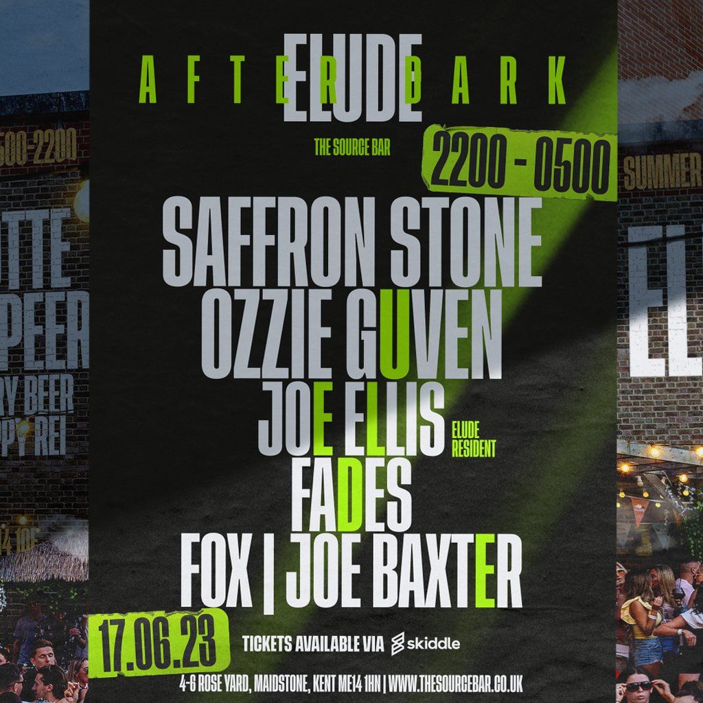 Elude After Dark presents Saffron Stone & Ozzie Guven | The Source ...