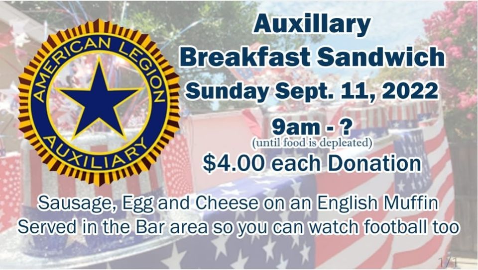 Football Breakfast | American Legion Ed Stewart Post 803, Stockton, CA ...
