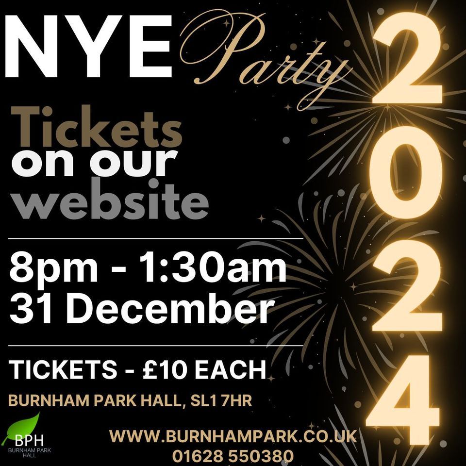 New Years Eve Party at Burnham Park Hall at Burnham Park Hall, Slough ...