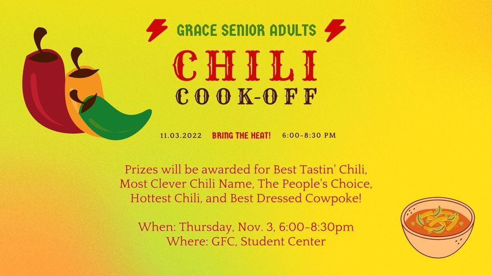 Senior Adult Chili Cookoff! | Grace Fellowship Church, Johnson City, TN ...