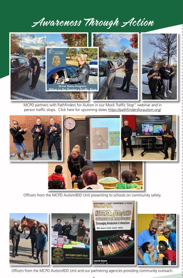 Pathfinders for Autism/MCPD Autism/IDD Unit/Mock Traffic Stop Class ...