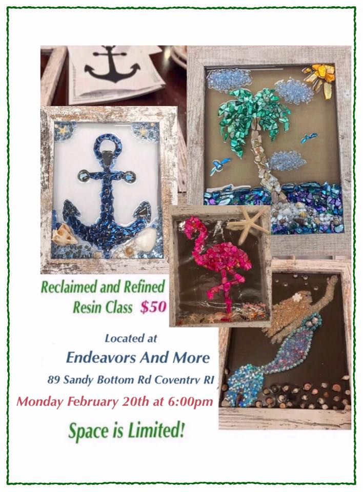 Resin Class with Heather from Reclaimed and Refined | Endeavors and ...