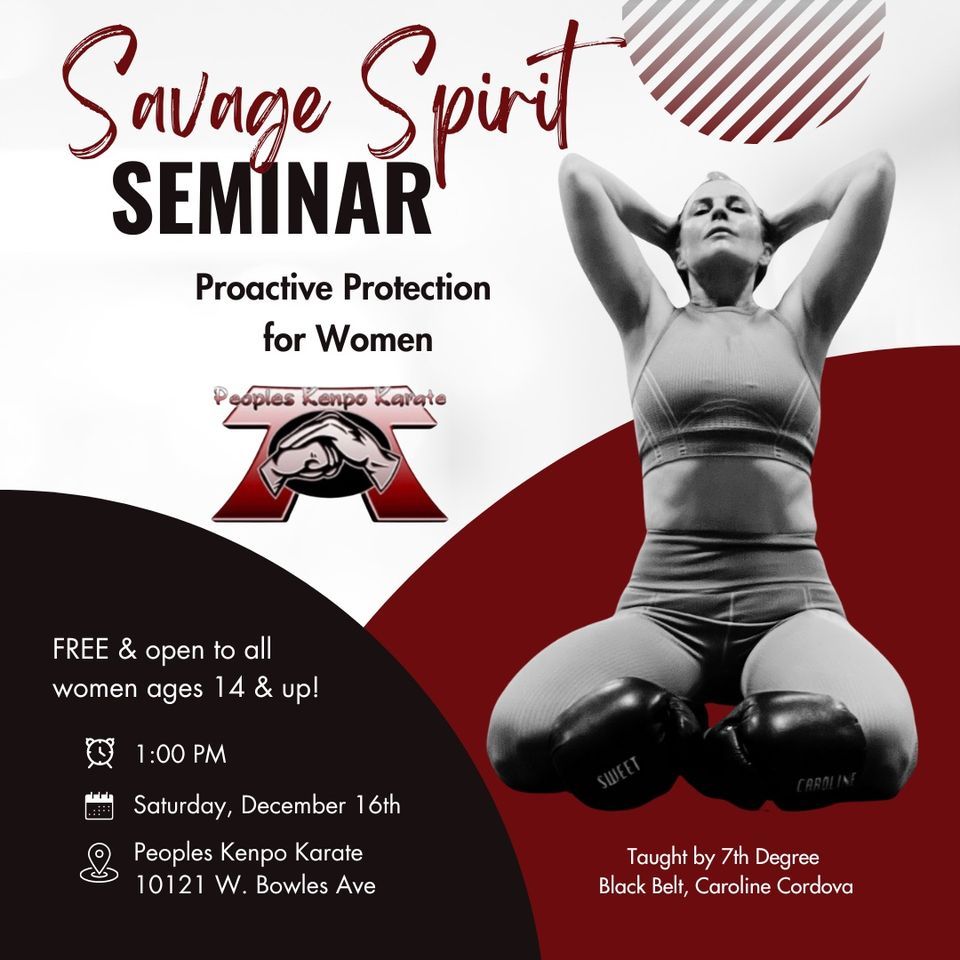 Savage Spirit Seminar | Peoples Kenpo Karate, Littleton, CO | December ...