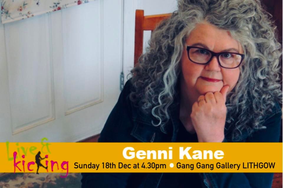 GENNI KANE - Live and Kicking at GANG GANG Gallery, Lithgow on 18th ...