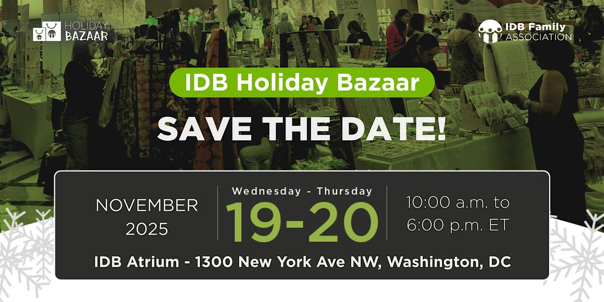 IDB Holiday Bazaar at Inter-American Development Bank, Washington on ...
