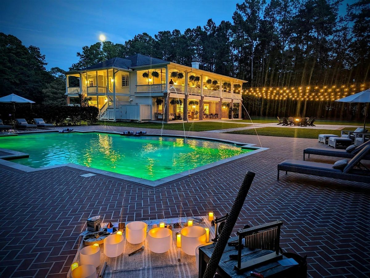 Sunset Sound Bath | Poolside at the May River Manor at May River Manor ...