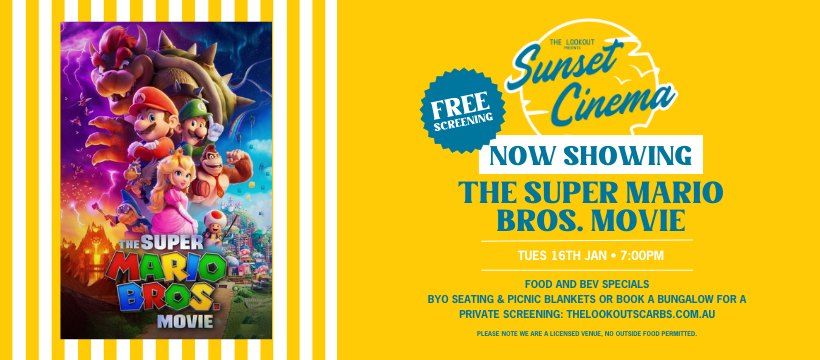 Sunset Cinema at The Lookout Scarborough | The Super Mario Bros. Movie ...