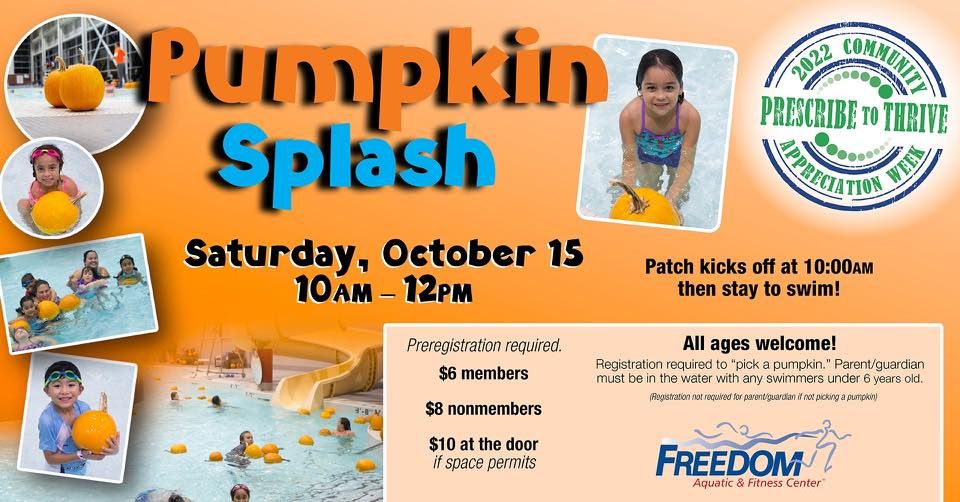 2022 Community Appreciation Week - Pumpkin Splash | Freedom Aquatic and Fitness Center, Manassas ...