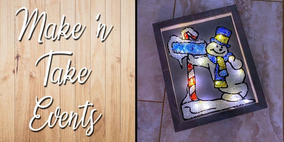 Glass Mosaic Shadowbox - Frosty The Snowman at Gallows Hill Spirits Co ...