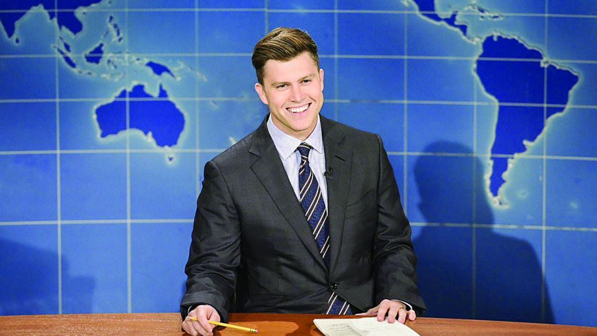 Parking Colin Jost with Marcello Hernandez and James Austin Johnson at ...