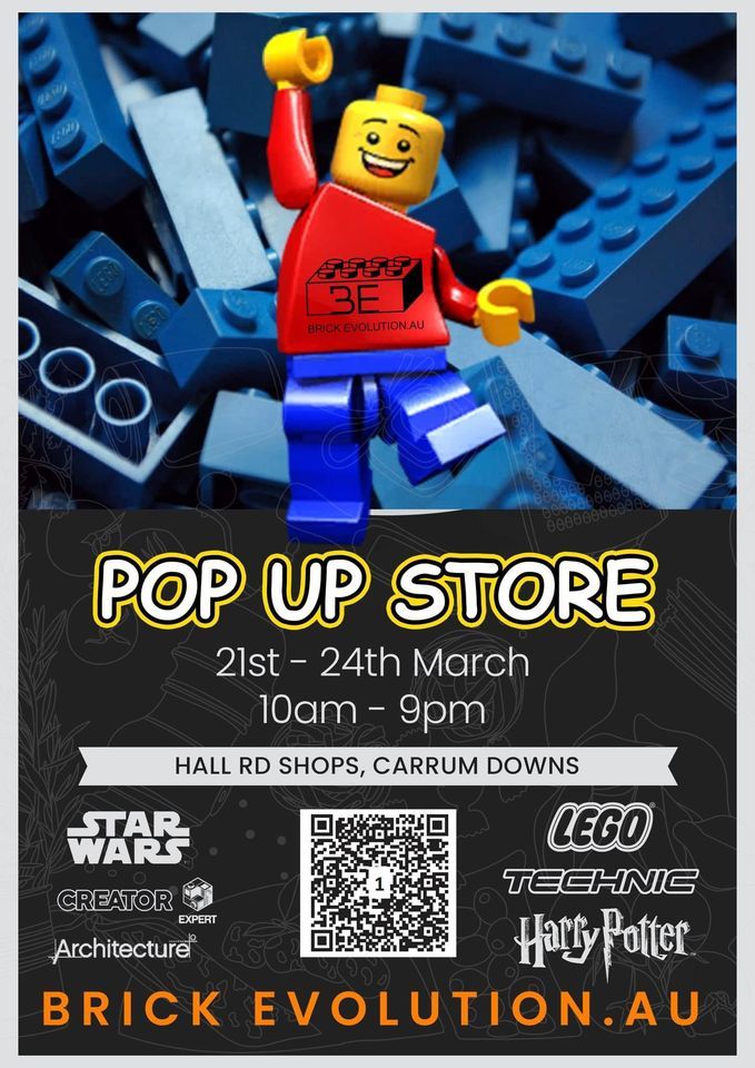 Brick Evolution Pop Up Store. March 2024 at Carrum Downs Regional Shopping Center., Frankston on ...