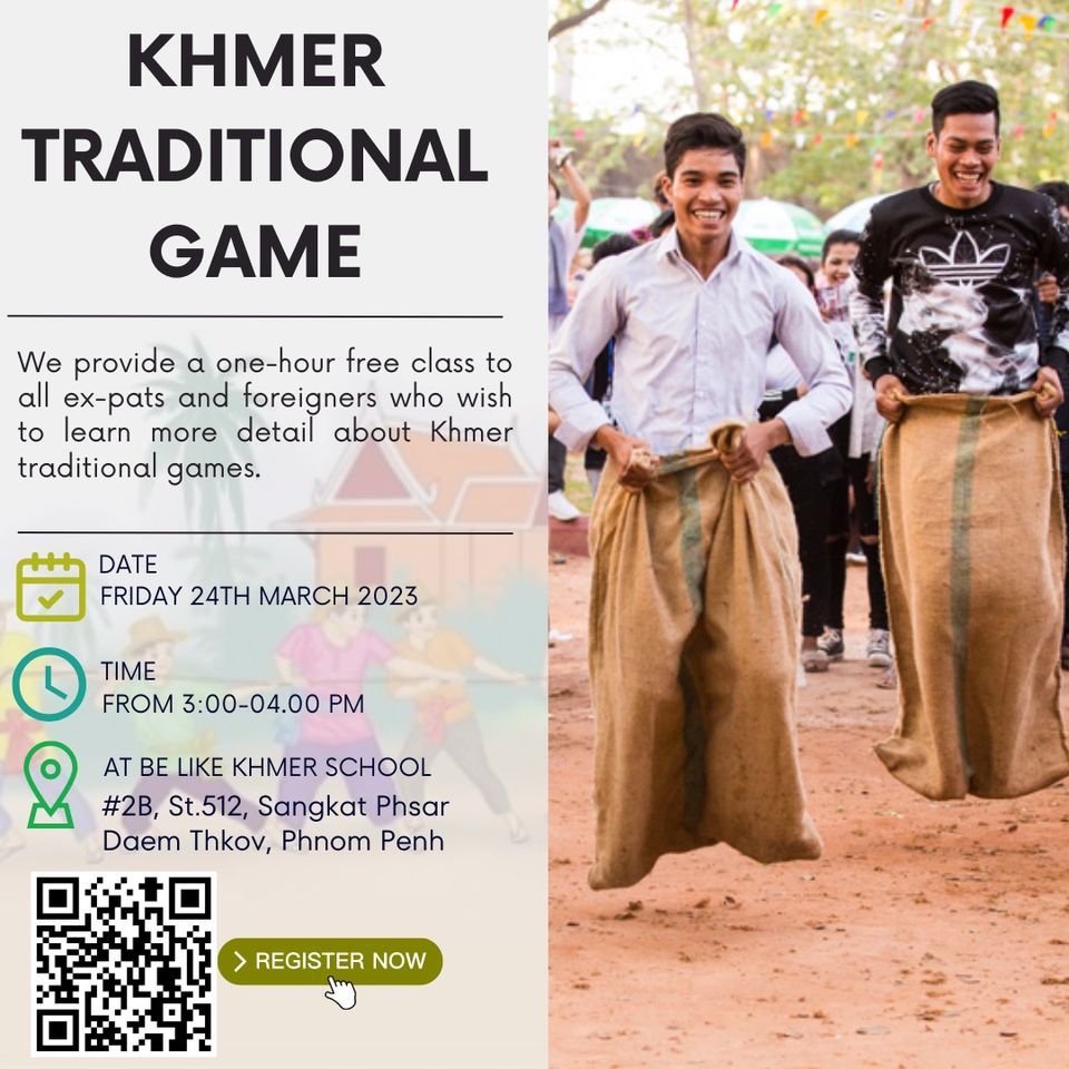 Free Khmer Cutural Class at Be Like Khmer Phnom Penh on 24th March, 2023
