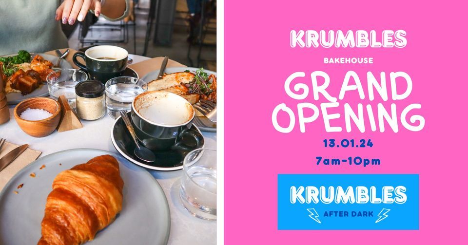 KRUMBLES GRAND OPENING at Erskineville, Alexandria on 13th January, 2024