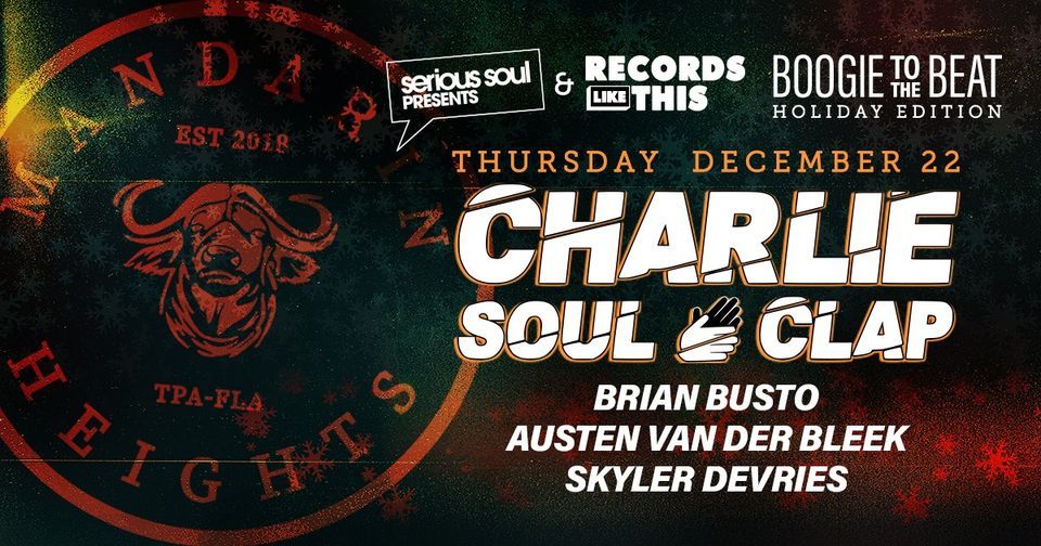 SOUL CLAP CHARLIE at MANDARIN HEIGHTS (TAMPA) BOOGIE TO THE BEAT ...