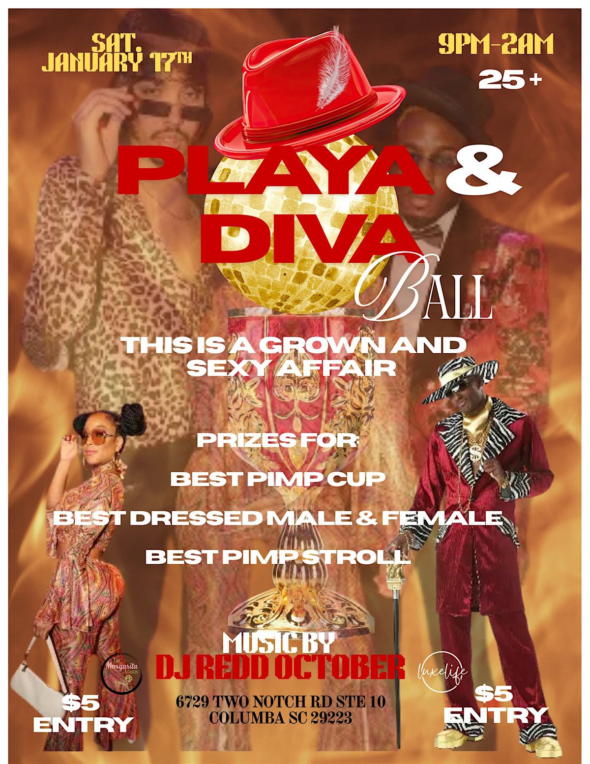 Playa & Diva Ball at Luxe Life Events, Columbia on 17th January, 2026