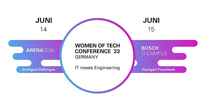 WOMEN OF TECH CONFERENCE GERMANY 23 at ARENA2036 + Bosch IT Campus ...