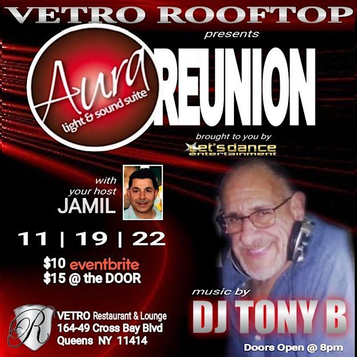 AURA REUNION AT VETRO ROOFTOP, SATURDAY NOVEMBER 19, 2022 | Vetro ...