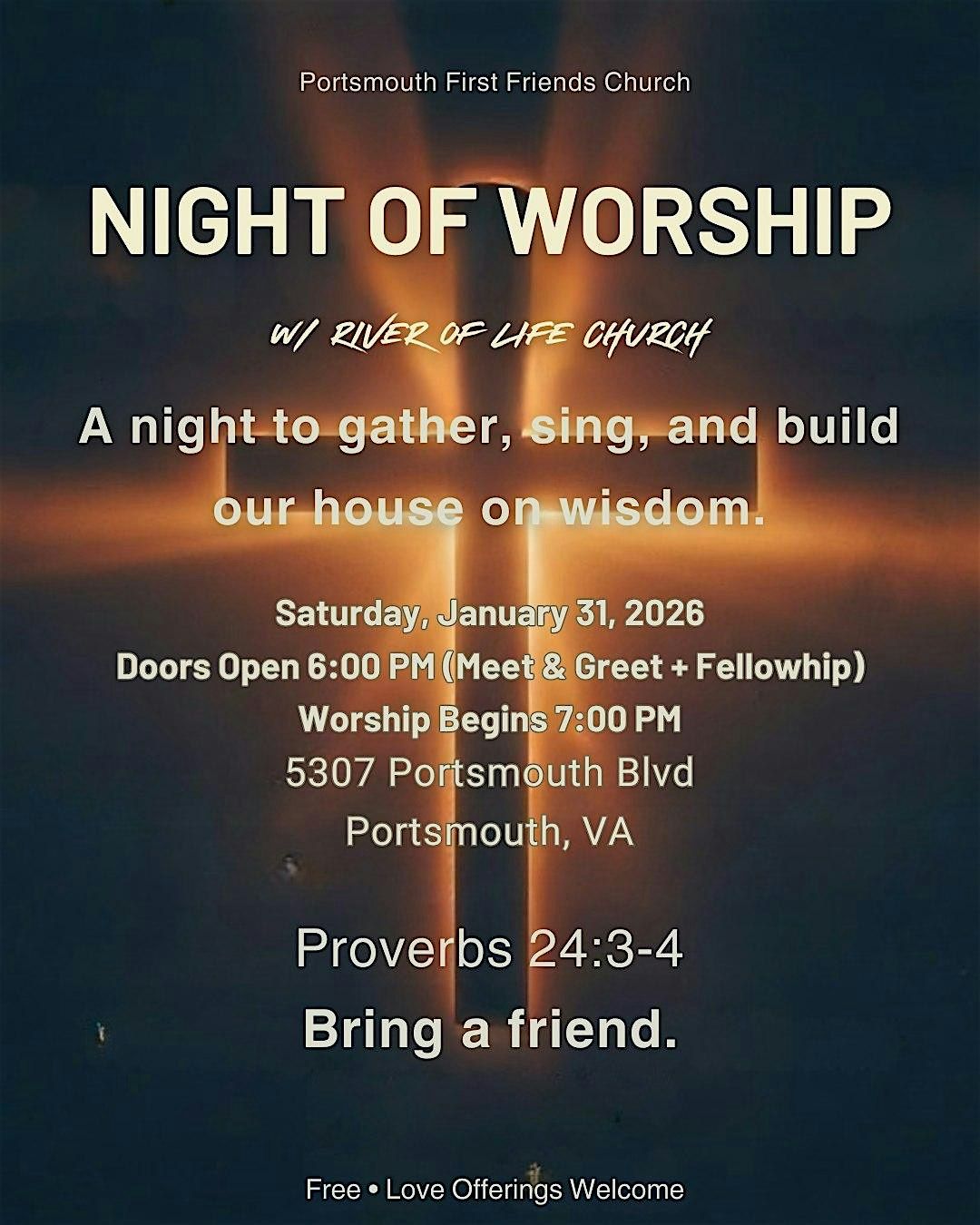 Night of Worship at Portsmouth First Friends Church at Portsmouth First ...