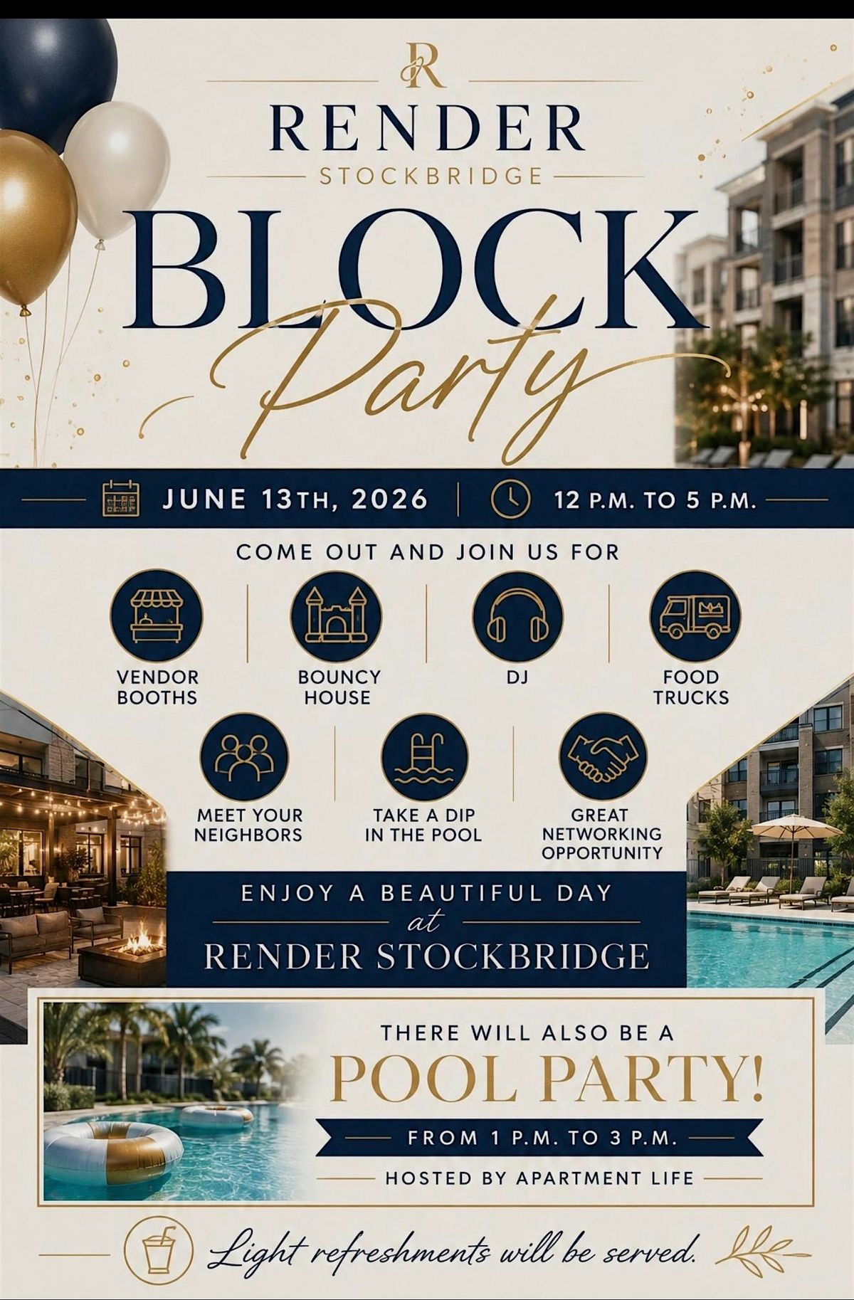Render Stockbridge Block Party at 1 Hatcher Dr, Stockbridge on 13th ...