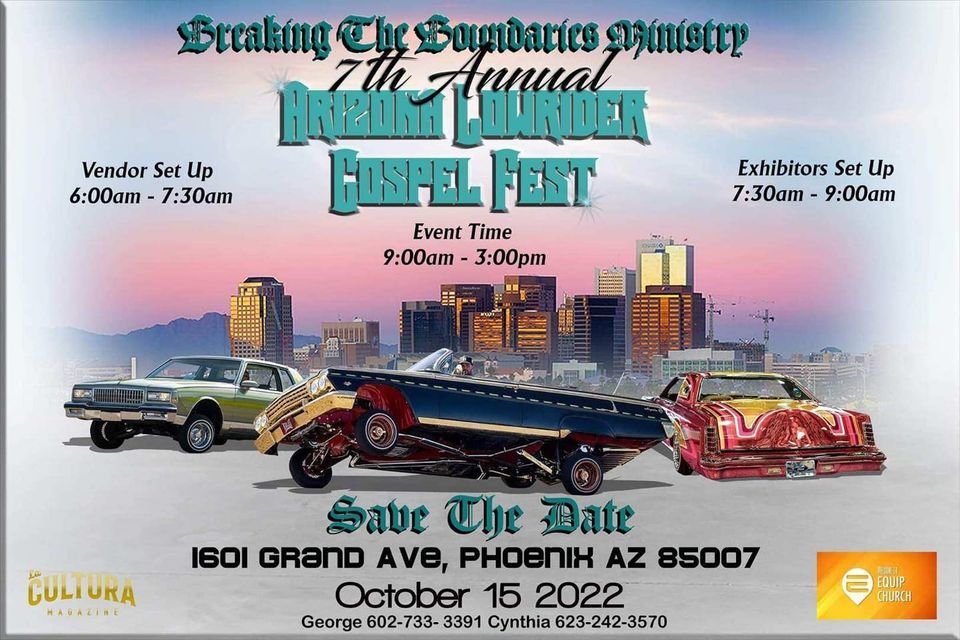 7TH ANNUAL ARIZONA LOWRIDER GOSPEL FEST | Equip Church, Phoenix, AZ ...