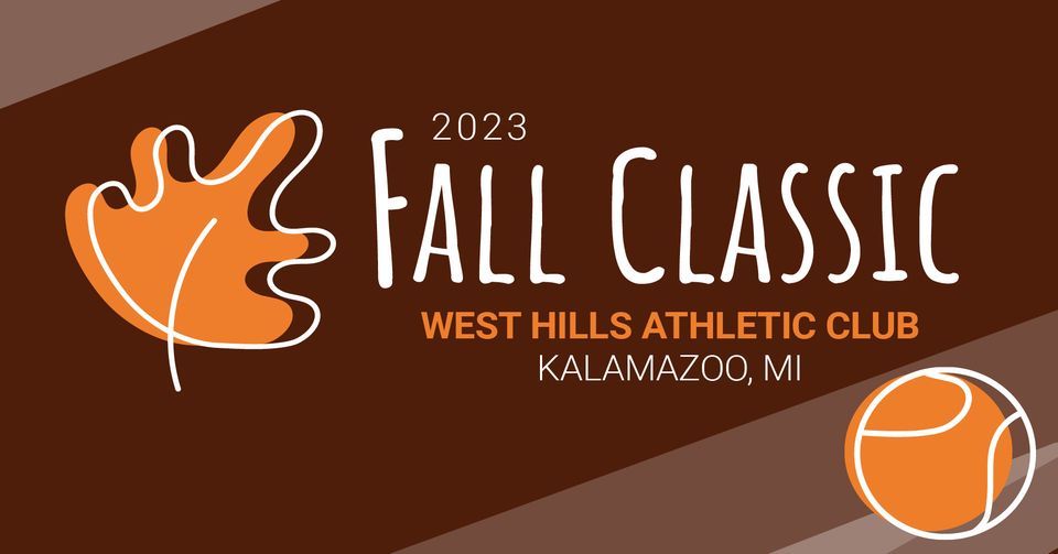 2023 Fall Classic Tennis Tournament at West Hills Athletic Club, Kalamazoo on 20th October, 2023