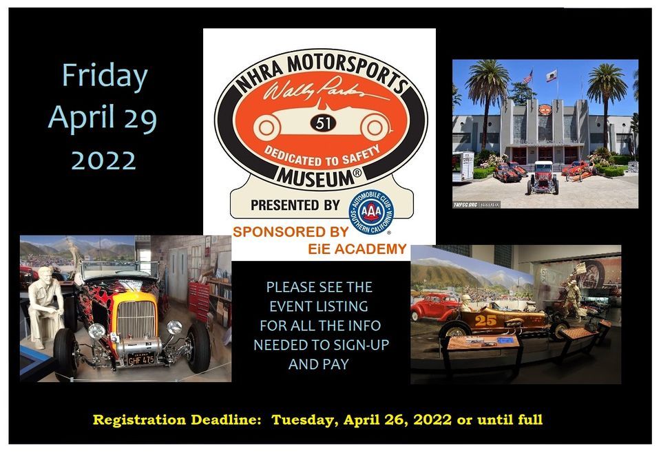 Wally Parks NHRA Motorsports Museum~Sponsored by EiE Academy at NHRA ...