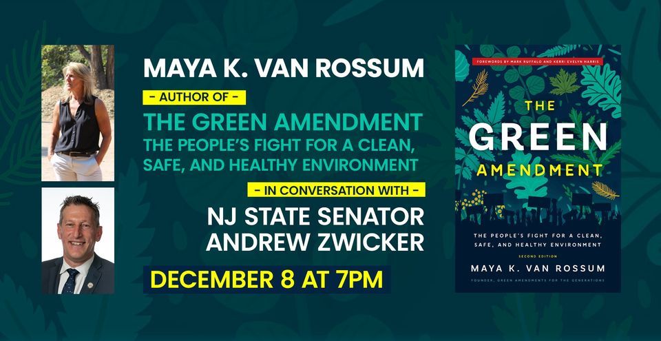 Author Maya K. van Rossum in conversation with NJ Senator Andrew ...