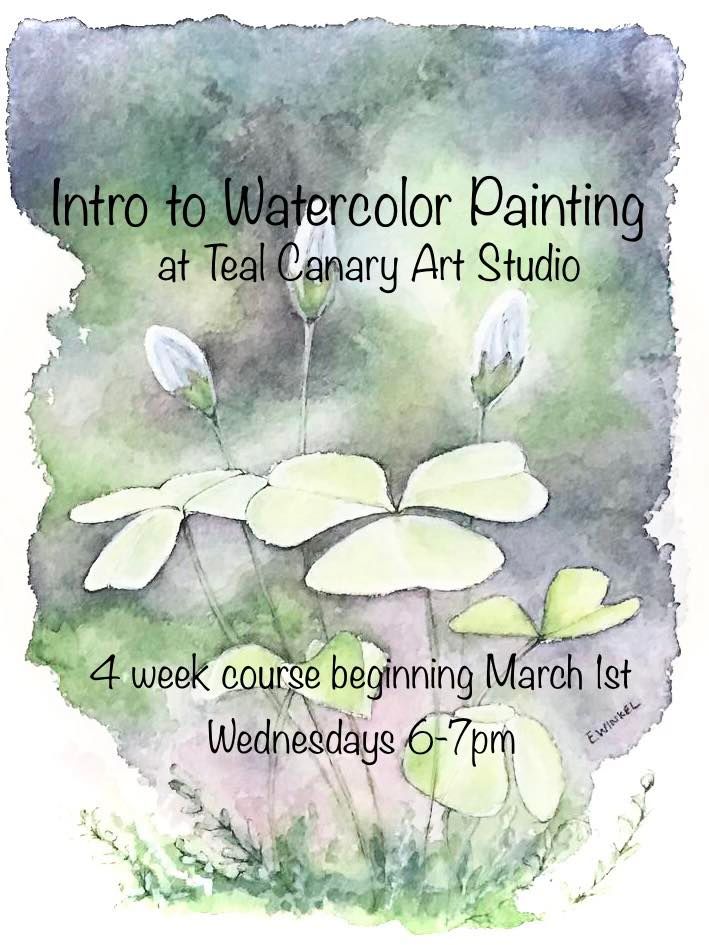 Intro to Watercolor Painting Week 4 of 4 Putting it all Together | Teal ...
