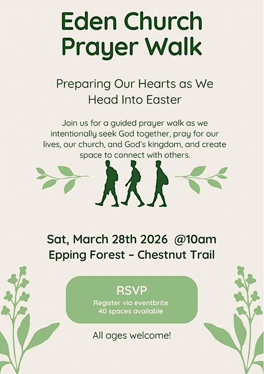 Eden Prayer Walk at Warren Road Car Park, London on 28th March, 2026