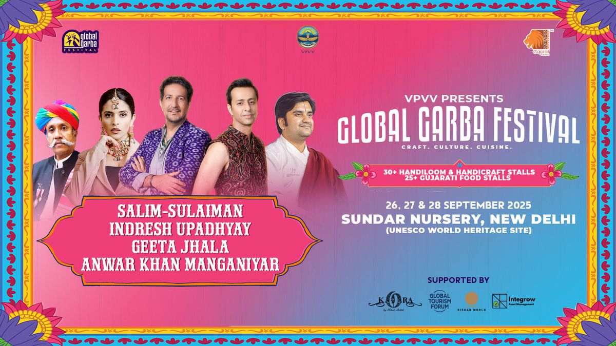 Global Garba Festival 2025 at Sunder Nursery, New Delhi on 26th ...