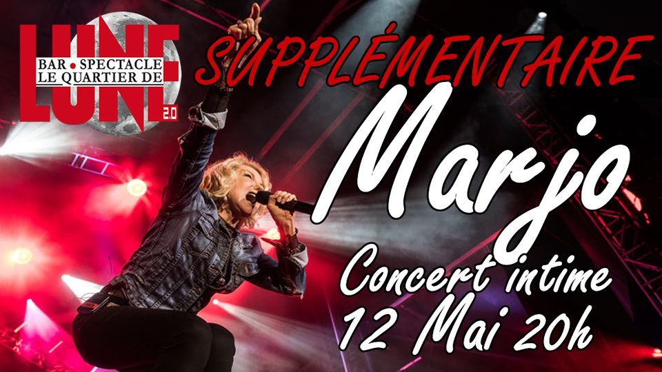 Marjo Concert Intime Supplémentaire au Quartier de Lune at Quartier de ...