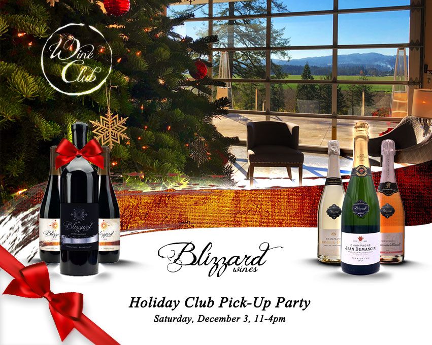 Holiday Club Pick-Up Party at Blizzard Wines, Hillsboro on 3rd December ...