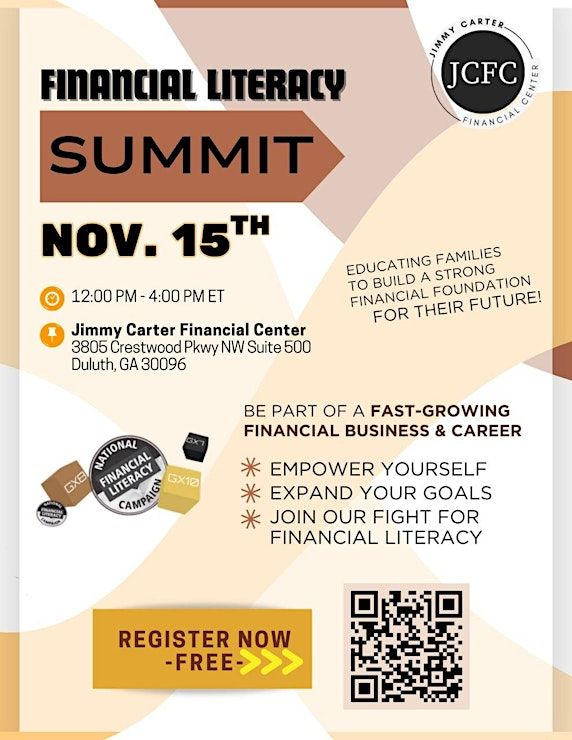 FINANCIAL LITERACY SUMMIT at 3805 Crestwood Pkwy NW suite 500, Duluth ...