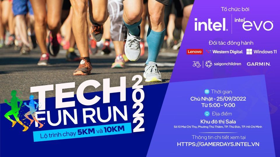 Intel Tech Fun Run 2022 at Khu Đô Thị Sala, Ho Chi Minh City on 25th September, 2022