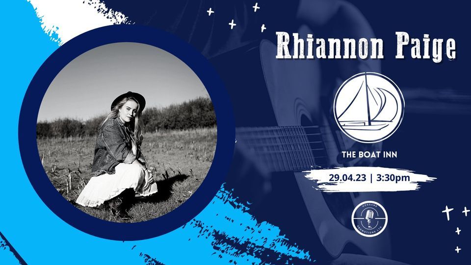 Rhiannon Paige // Saturday Live Music // Free Entry // The Boat Inn at ...