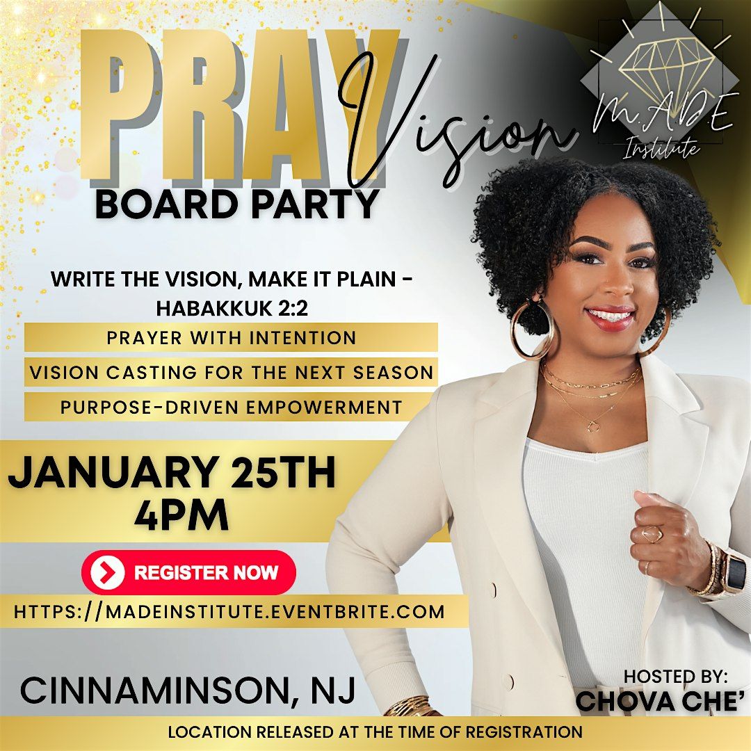 M.A.D.E. Institute 2026 Vision Board Party at 1821 Cinnaminson Ave on ...