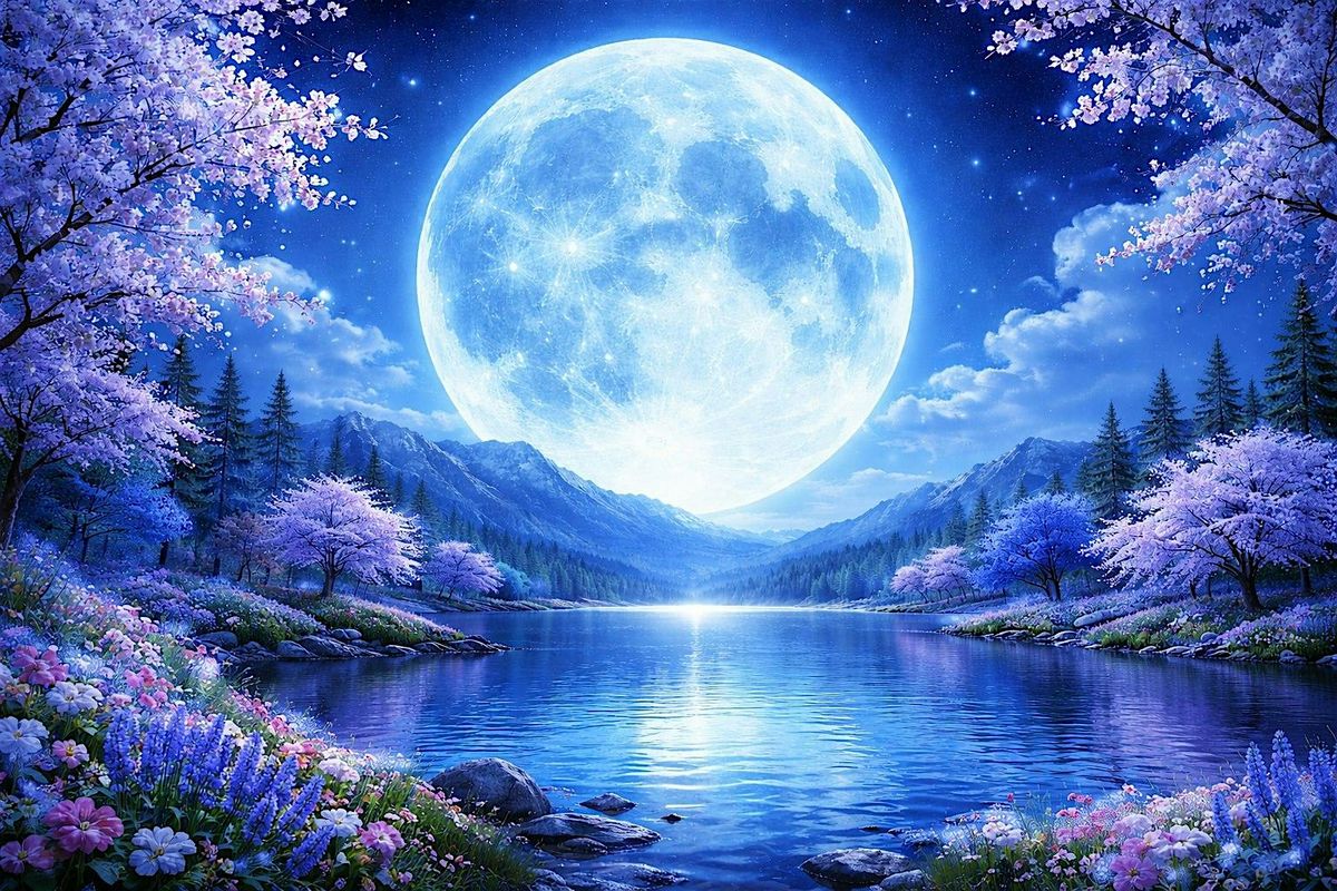 Blue Full Moon Sound Bath, Cacao Ceremony, & Social at Private ...